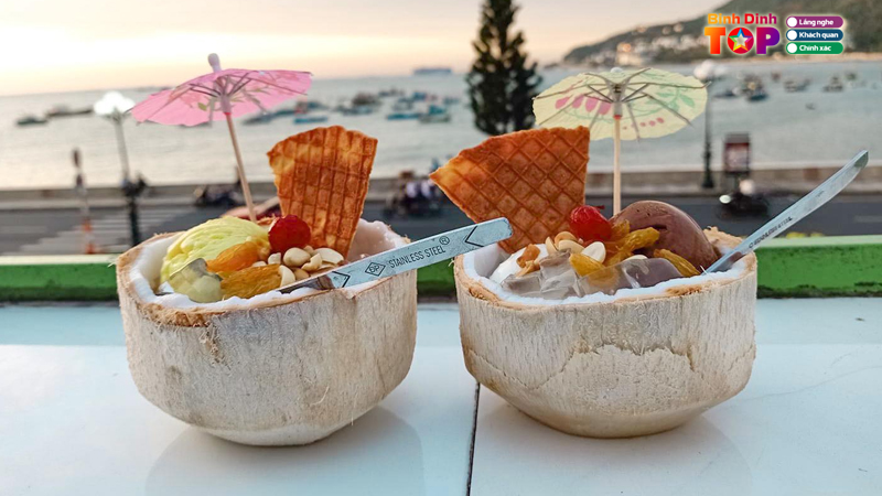 Top 5+ quán kem trái dừa tại Bình Định ngon, giải tỏa cơn nóng